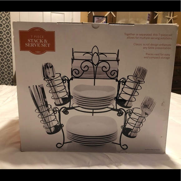 Dining | 7 Piece Stack And Serve Set | Poshmark